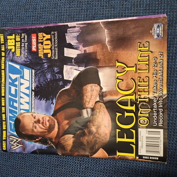 WWE | Other | Wwe Smackdown Magazine March 205 Undertaker Poster ...